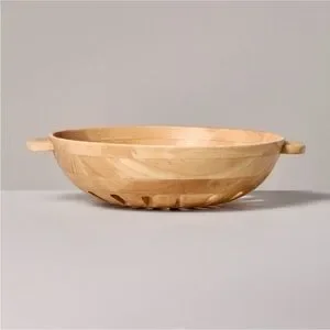 Hearth & Hand | Kitchen | 42oz Wooden Harvest Light Wood Berry Bowl ...